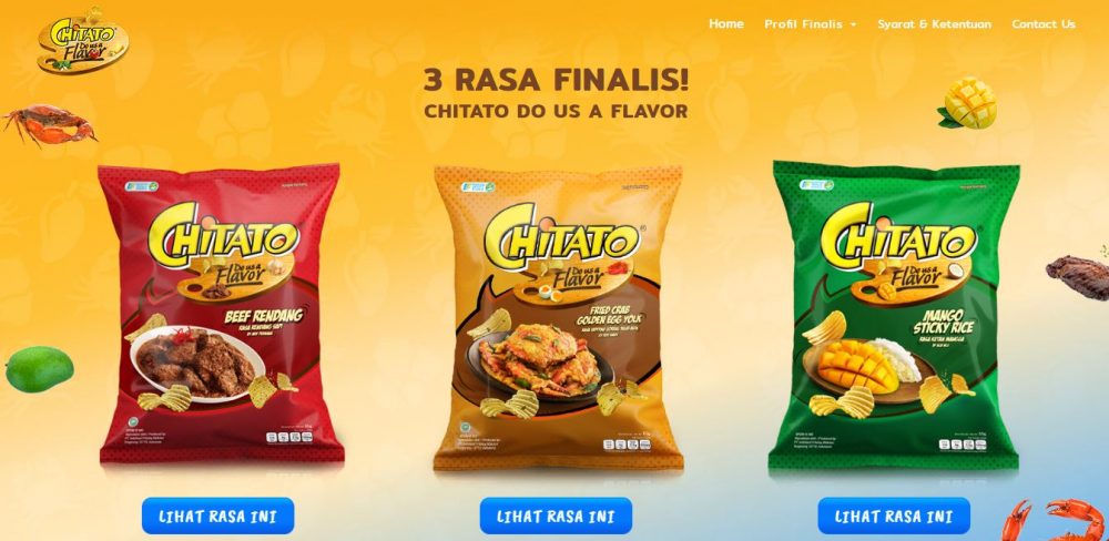 Chitato unusual flavours Fried Crab Golden Egg Yolk and Mango Sticky ...