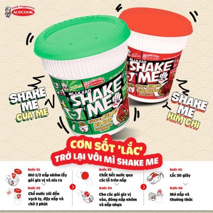 Acecook Vietnam debuts Shake Me, Bistro, Caykay spicy noodle - Mini Me ...