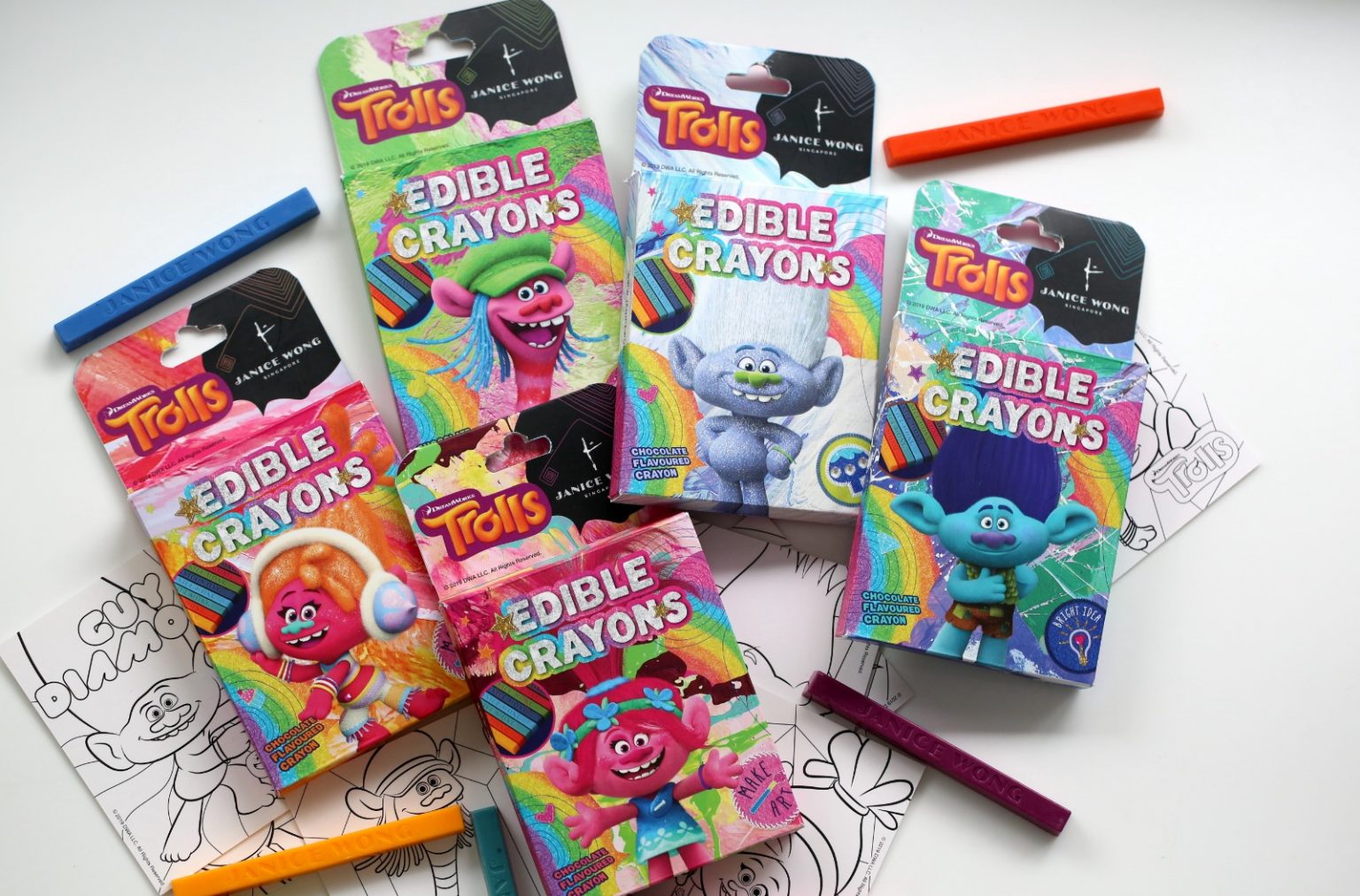 Janice Wong Singapore Launches Trolls Edible Crayons in Collaboration ...