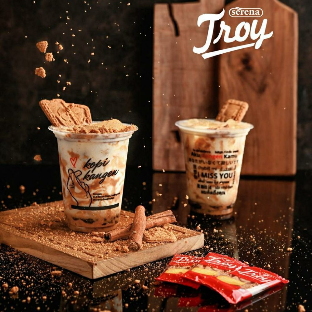 Win-win for Kopi Kangen and Serena with new drink topped with biscuit ...