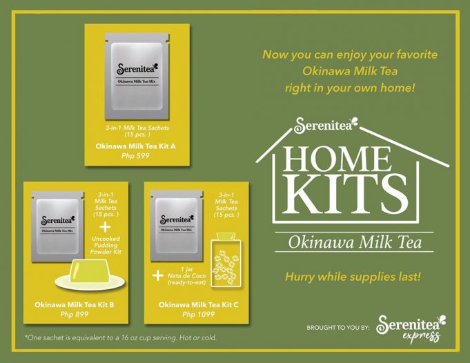 Stay-at-home and enjoy milk tea with Serenitea DIY Okinawa Milk Tea ...