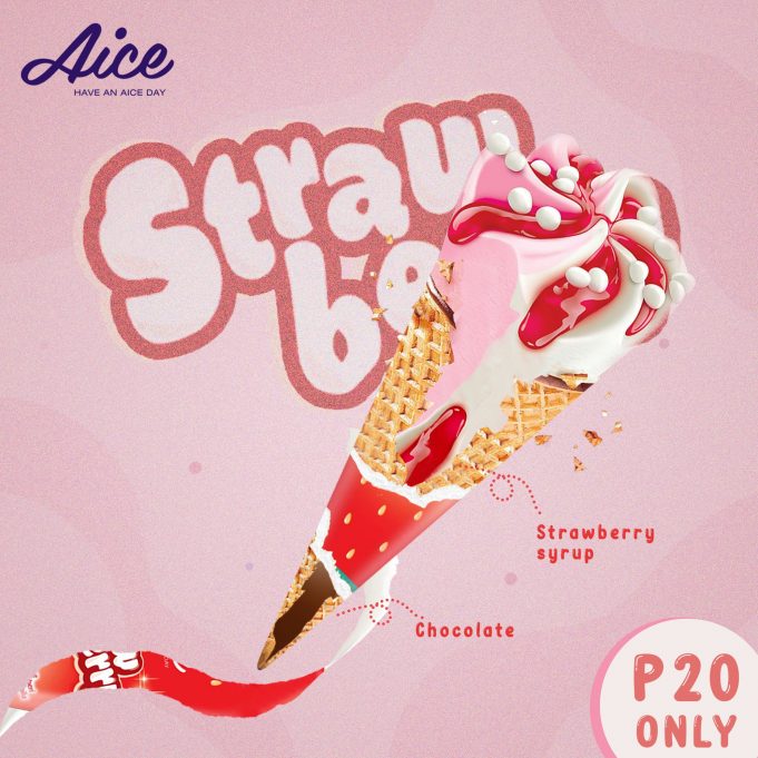 New Aice Strawberry Cone Ice Cream for the Philippines market - Mini Me ...