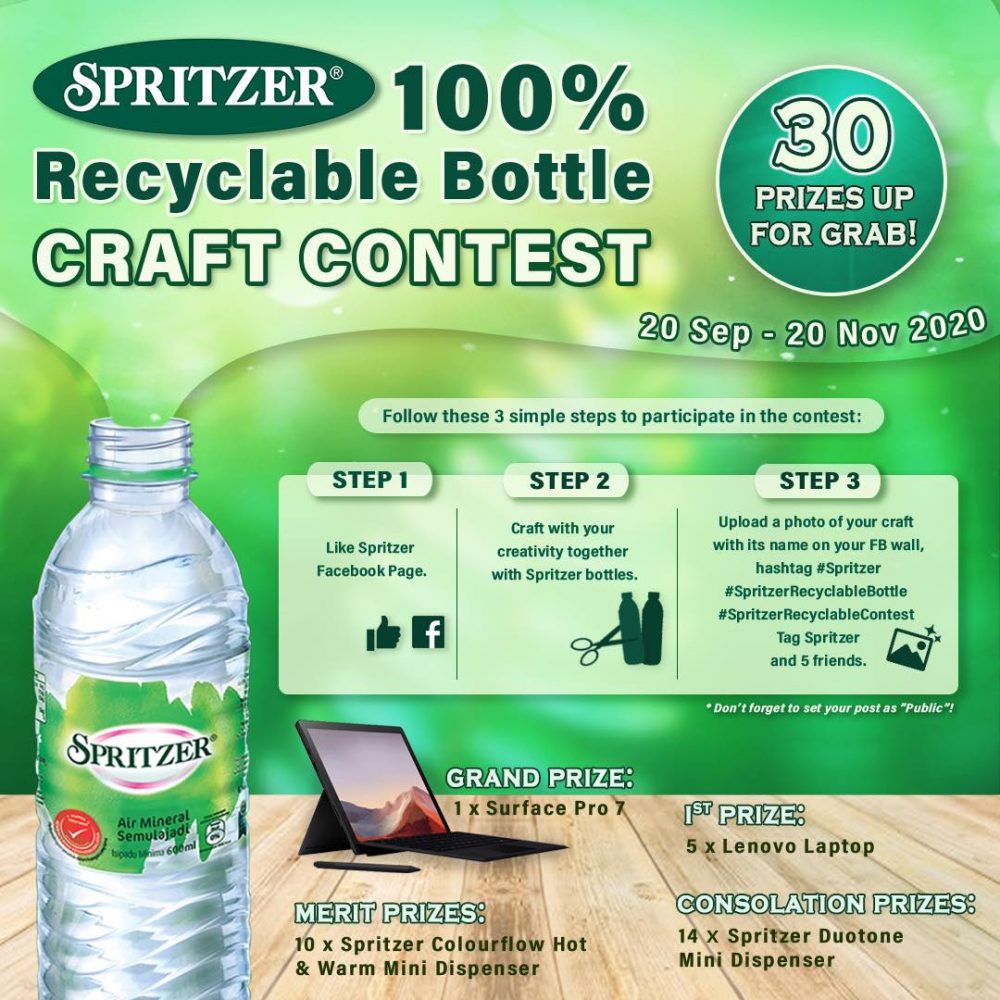Be Sustainable with “Spritzer 100% Recyclable Bottle Craft Contest ...