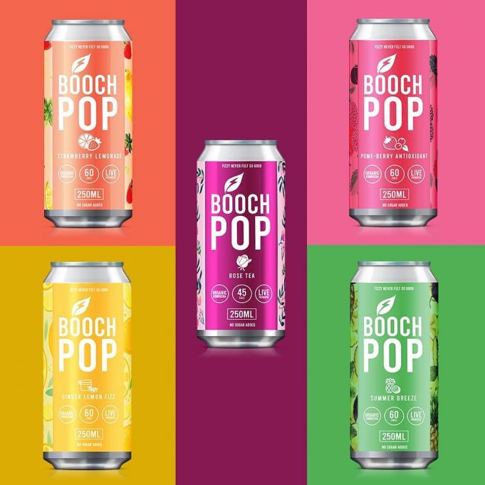 New Booch Pop is a guilt-free fizzy kombucha packed with live ...