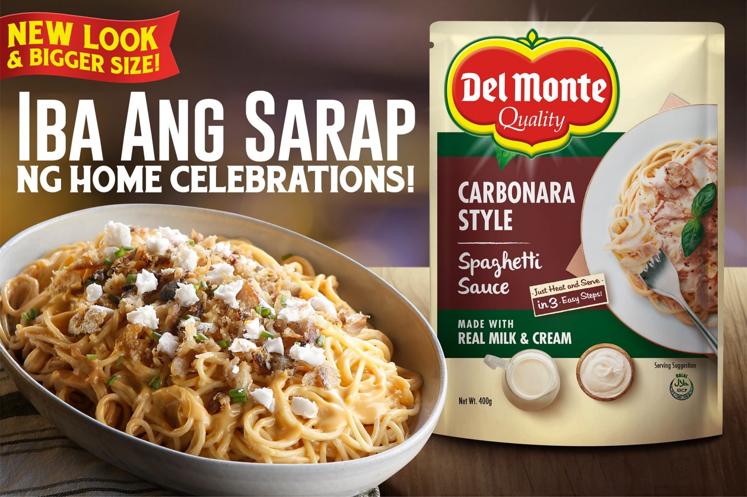 Del Monte gives Carbonara Style Spaghetti Sauce a new look - Mini Me ...