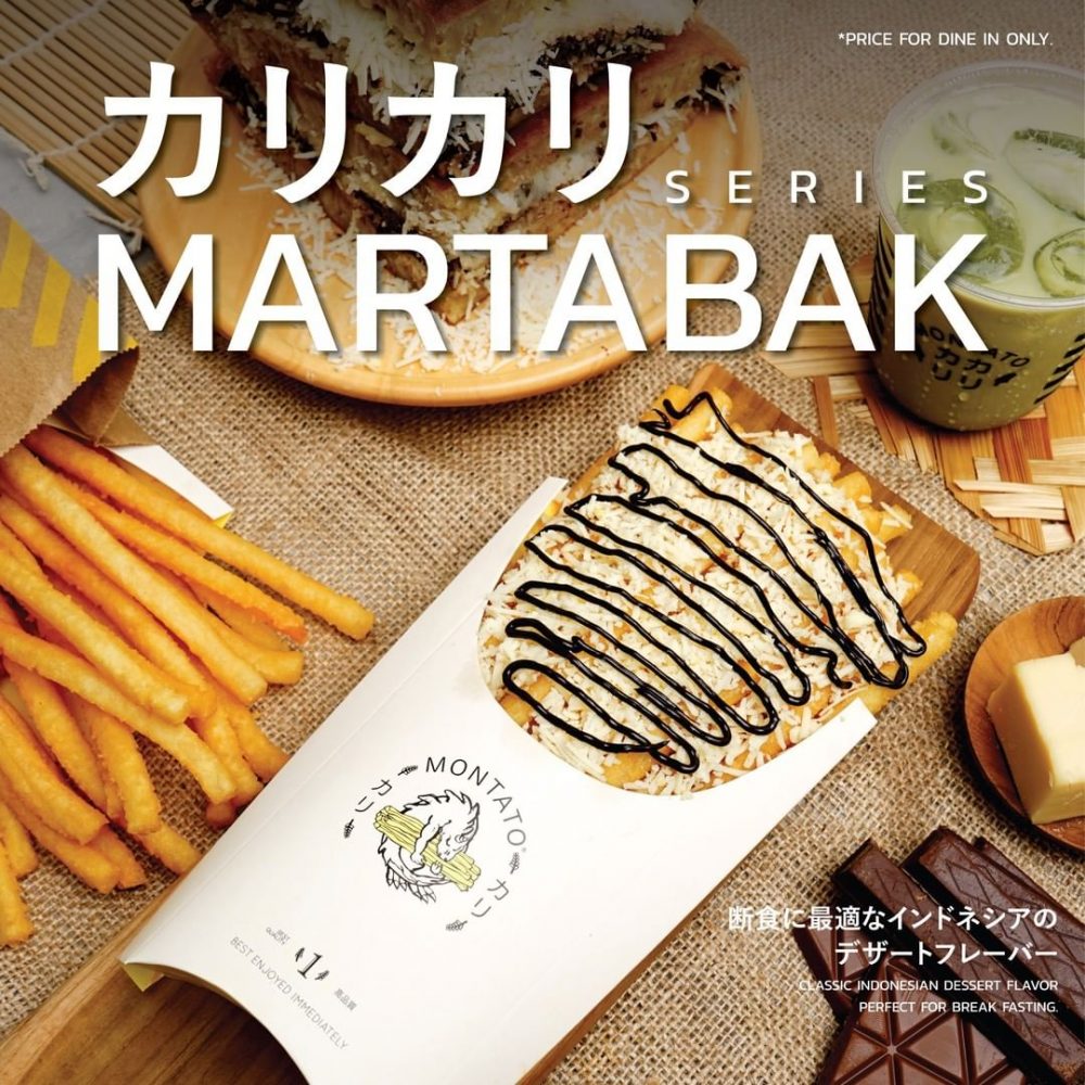 Montato combines Indonesian martabak with giant Japanese potato - Mini ...