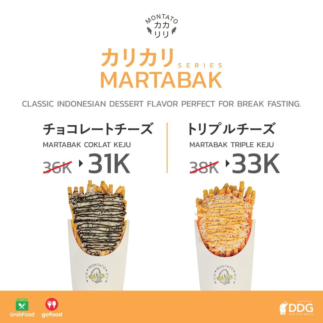 Montato combines Indonesian martabak with giant Japanese potato - Mini ...