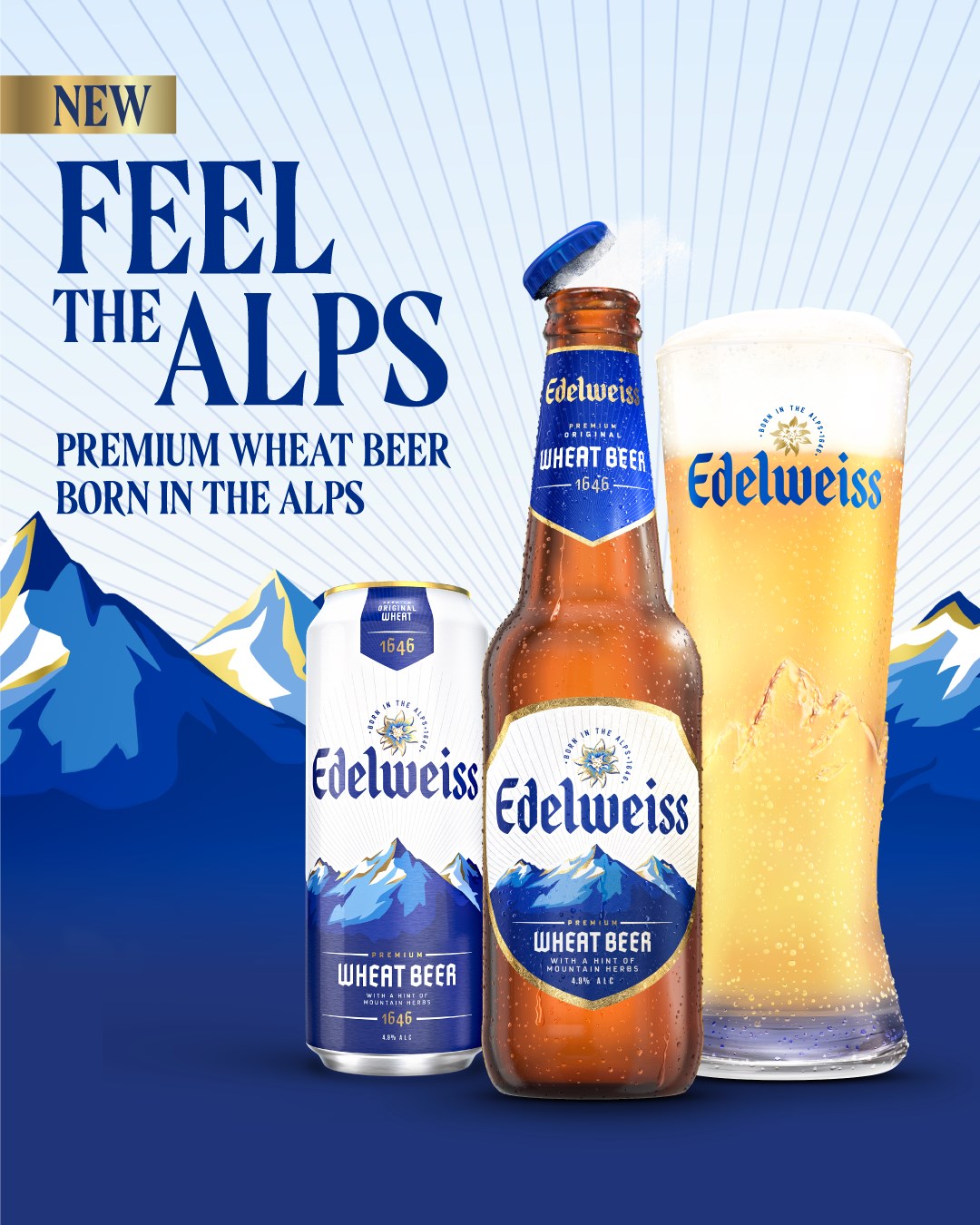 Heineken debuts Edelweiss wheat beer from the Alps - Mini Me Insights