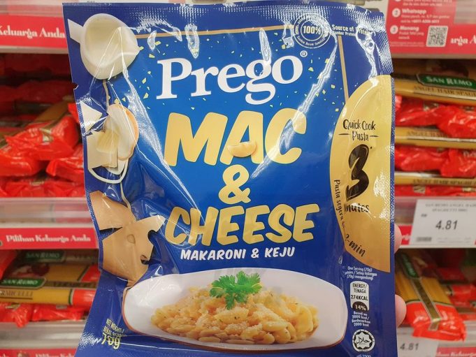 Prego instant pasta available in Mushroom Carbonara Mac and Mac ...