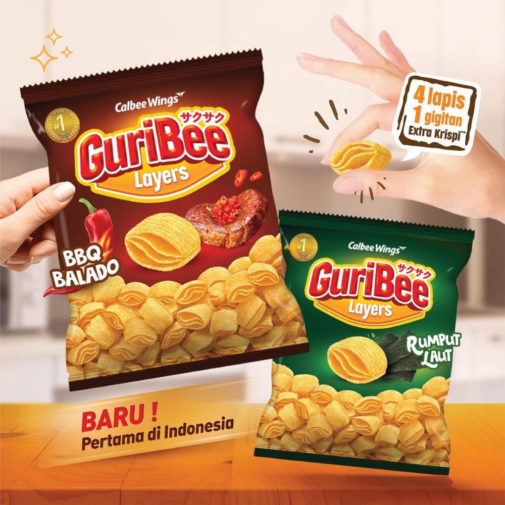 Calbee Wings announces Guribee Layers, a snack with four layers - Mini ...