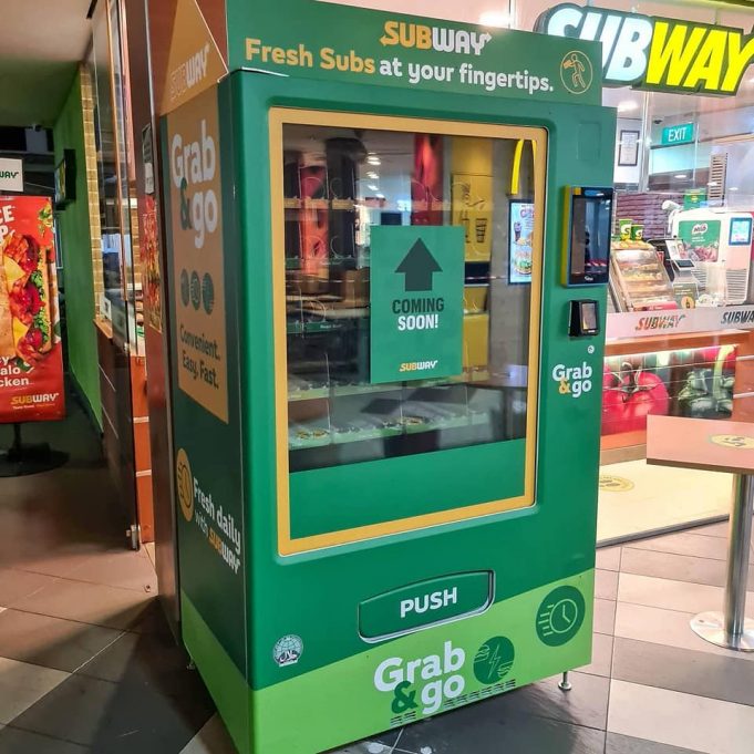 Subway has a vending machine in Singapore - Mini Me Insights