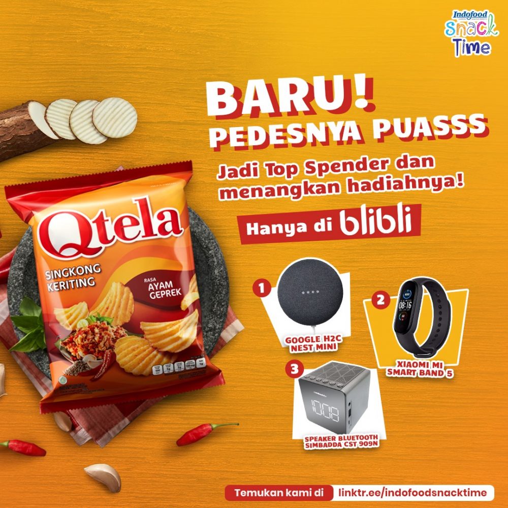 Qtela launches ayam geprek flavoured cassava chip - Mini Me Insights