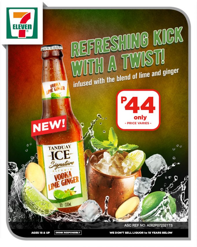 Tanduay Ice Lime Ginger with 6% ABV for casual, easy going drinkers who ...