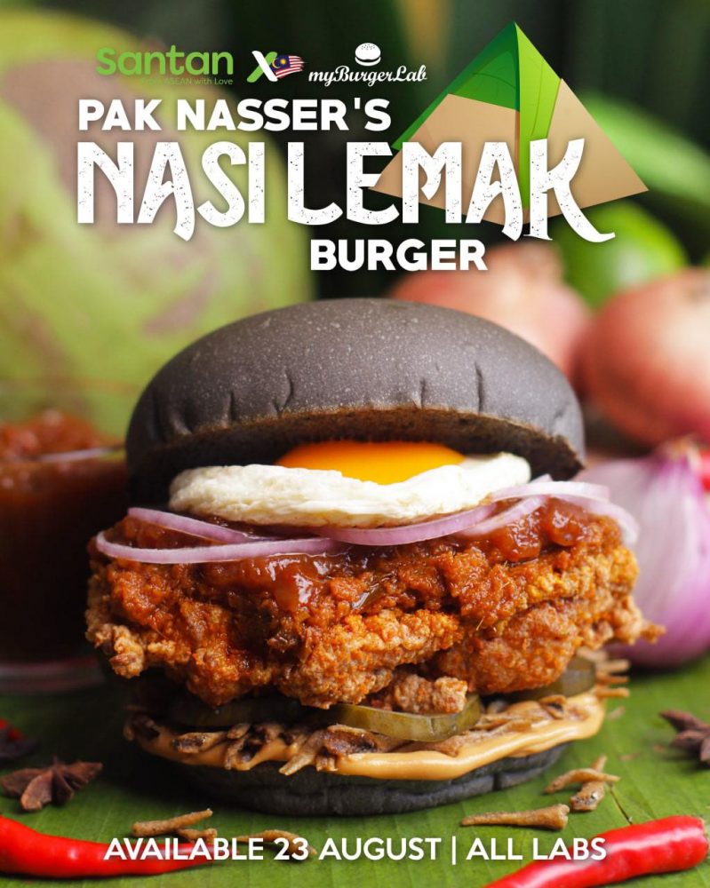 myBurgerLab launches Pak Nasser's Nasi Lemak Burger for Merdeka month ...