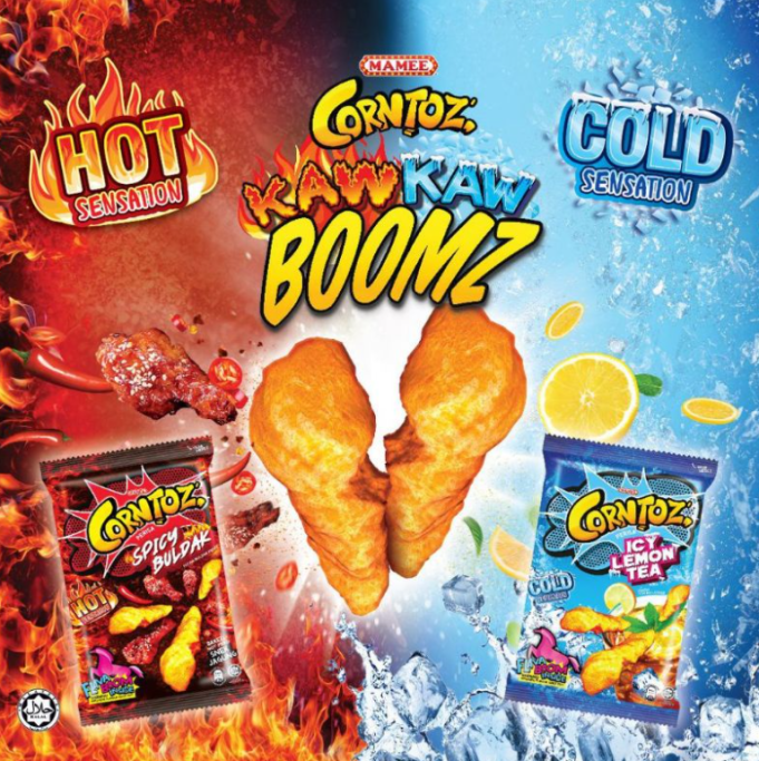 Mamee's Corntoz Limited Edition Spicy Buldak/Icy Lemon Tea helps create ...