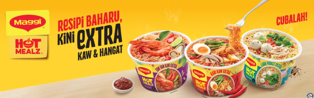 New MAGGI Hot Mealz Lada Pedazz Extra offers a bursting peppery note ...