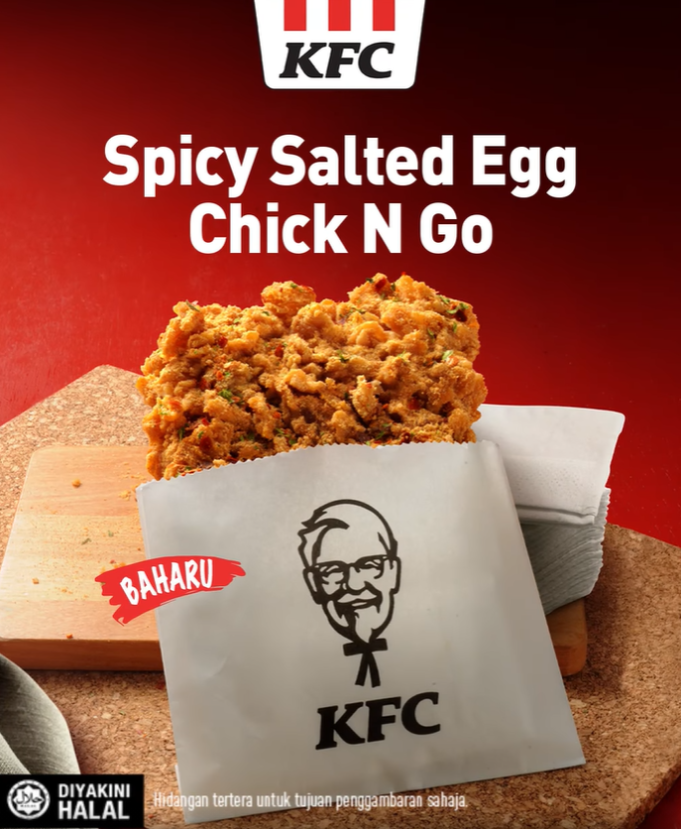 KFC announces Spicy Salted Egg Chick N Go - Mini Me Insights