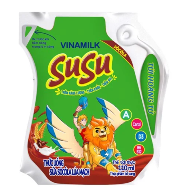 Vinamilk SuSu yogurt drink now in pouch and can be served warm - Mini ...