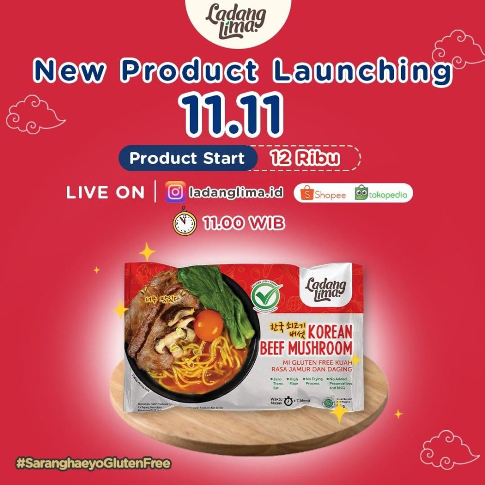 Ladang Lima Korean Beef Mushroom is a new gluten-free instant noodle ...