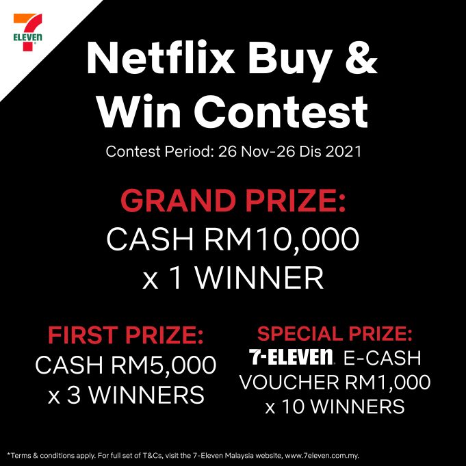 Buy & Win Netflix Gift Cards at 7-Eleven and Stand a Chance to Win RM10 ...