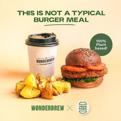 WonderBrew and V Burger offer kombucha with vegan burger combo - Mini ...