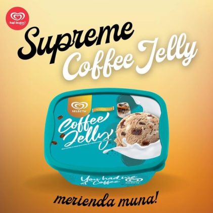 Selecta New Coffee Jelly Ice Cream features coffee-flavored jelly cubes ...