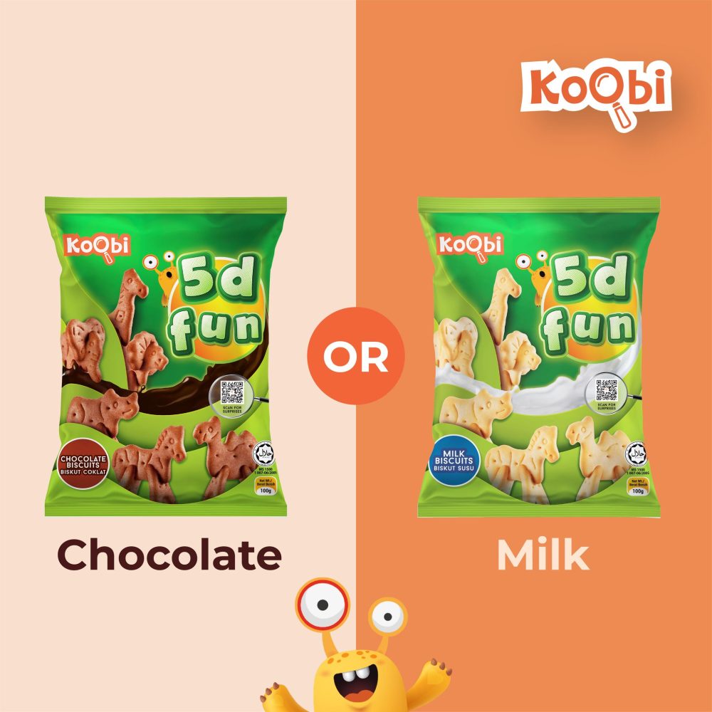 Koobi 5D Fun Chocolate/Milk Biscuits said to improve child's learning ...