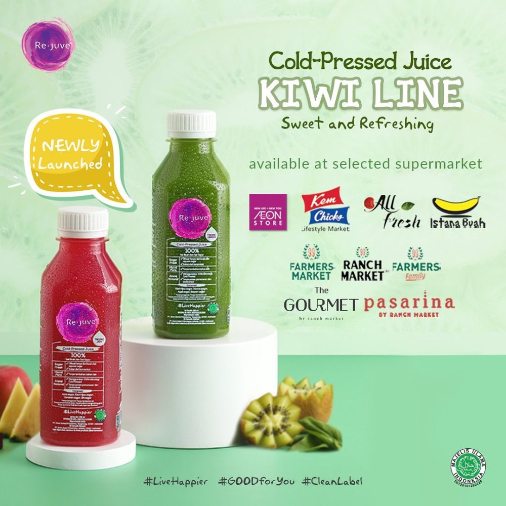 Re.juve announces new Cold-Pressed Juice Kiwi Line - Mini Me Insights