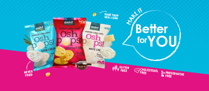 New better-for-your OSH POPS Popped Corn Chip now available - Mini Me ...