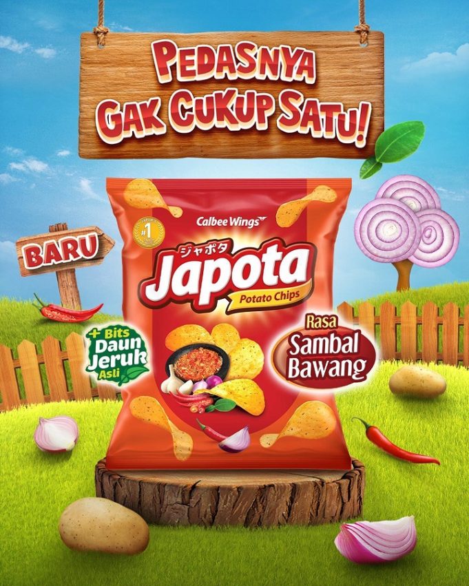 Calbee Wings launches Japota Onion Sambal Flavoured Potato Chips - Mini ...