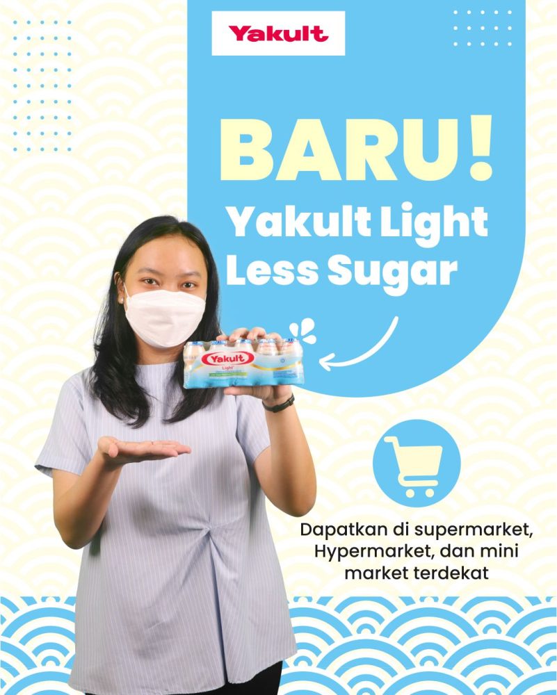 Yakult Light Less Sugar launched in Indonesia - Mini Me Insights