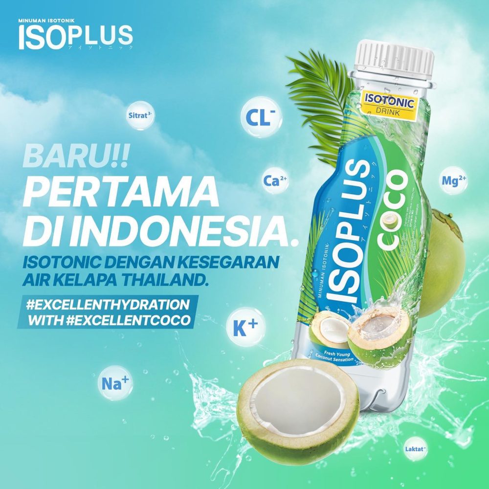 ISOPLUS isotonic drink now with coconut water to improve hydration ...