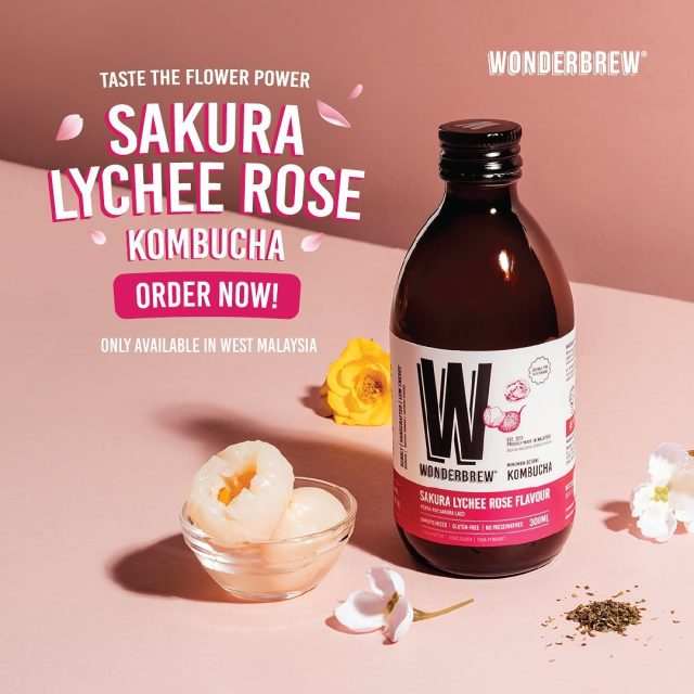 WonderBrew announces limited edition flavours with Emart24, new Sakura Lychee Rose Kombucha ...