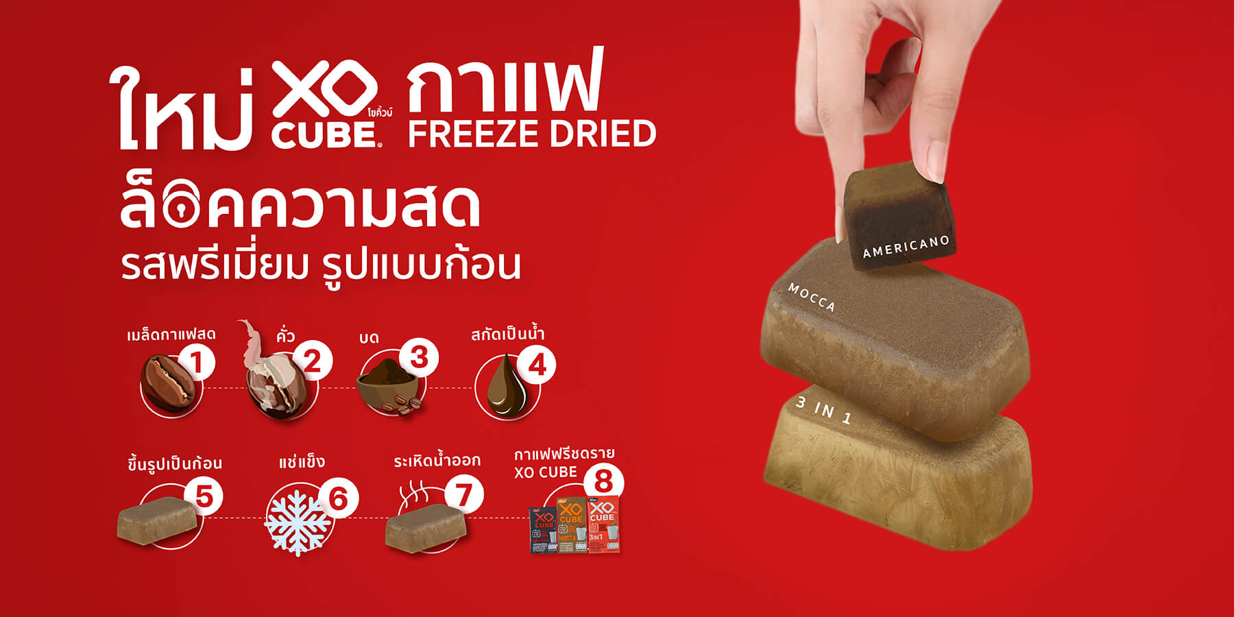 King Coffee releases unique freeze-dried coffee in cube in Thailand - Mini Me Insights