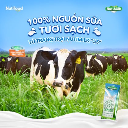 New NutiMilk UHT Fresh Milk communicates the five "CLEAN" standards ...