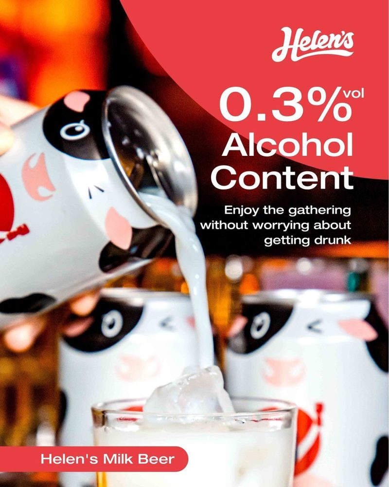 Helen's opens in Singapore, famous milk beer selling at SGD 5.9 - Mini ...