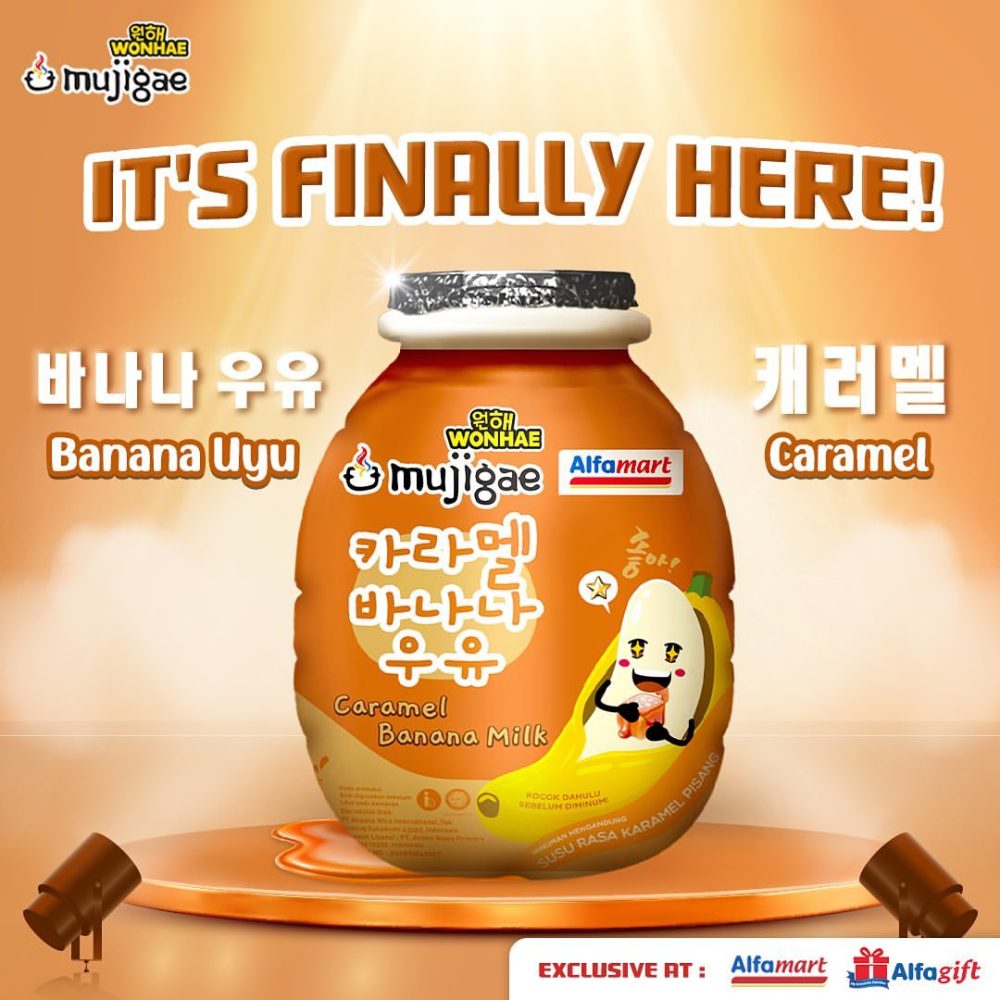 New Mujigae by Wonhae Caramel Banana Milk and Spicy Rapokki - Mini Me ...