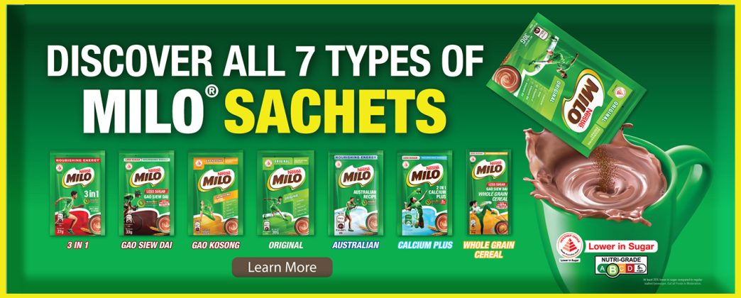 New Milo sachet is easy to carry and even has the Australian version ...