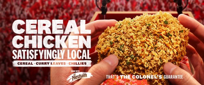 KFC Cereal Chicken returns to Singapore - Mini Me Insights