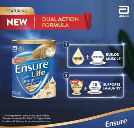 New Dual Action Ensure Life StrengthPro is designed for muscle and ...