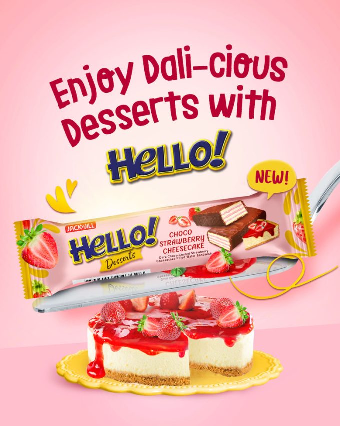 URC offers new Jack 'n Jill Hello! Desserts Choco Strawberry Cheesecake ...