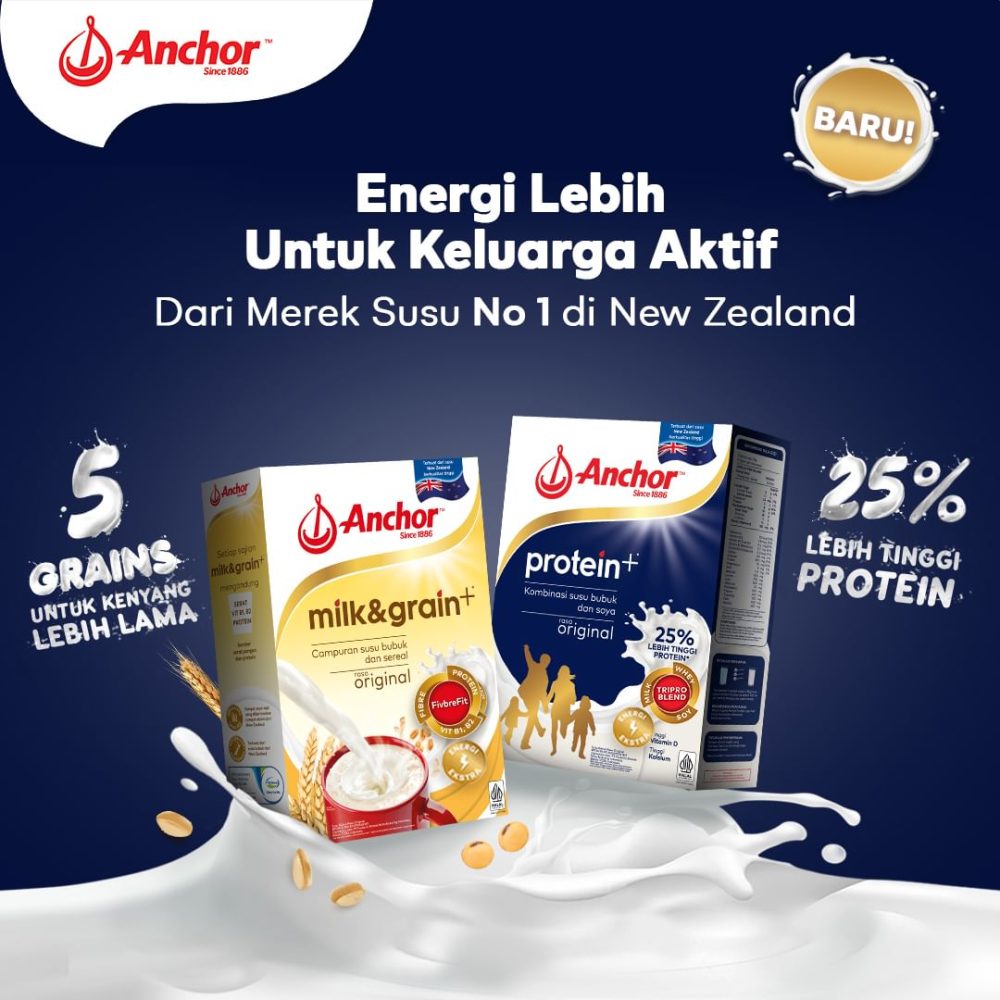 Fonterra Indonesia releases Anchor Milk & Grain and Anchor Protein+ - Mini Me Insights