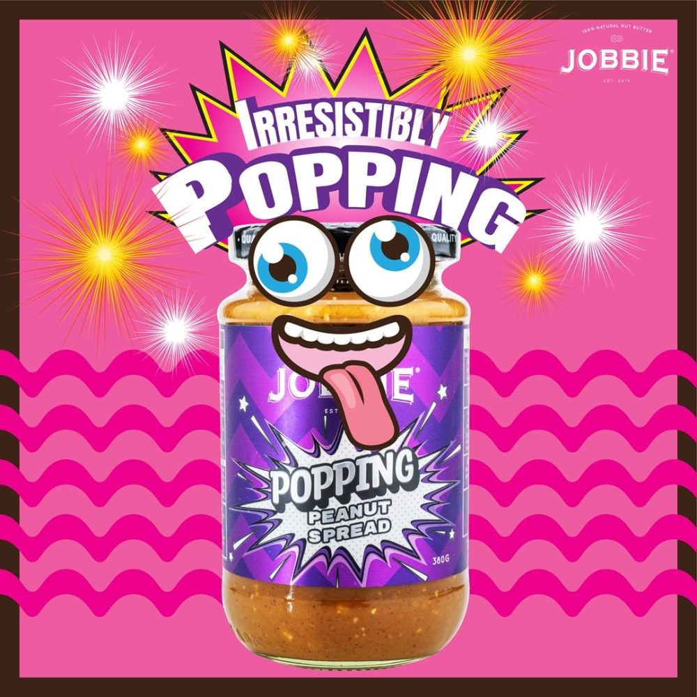 Popping in every bite with the new Jobbie's Popping Candy Peanut Spread ...