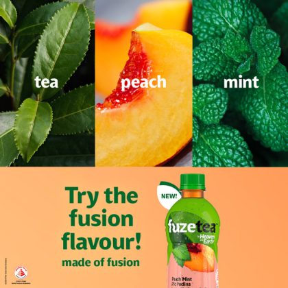 Fuze Tea debuts new peach mint flavour in Singapore - Mini Me Insights