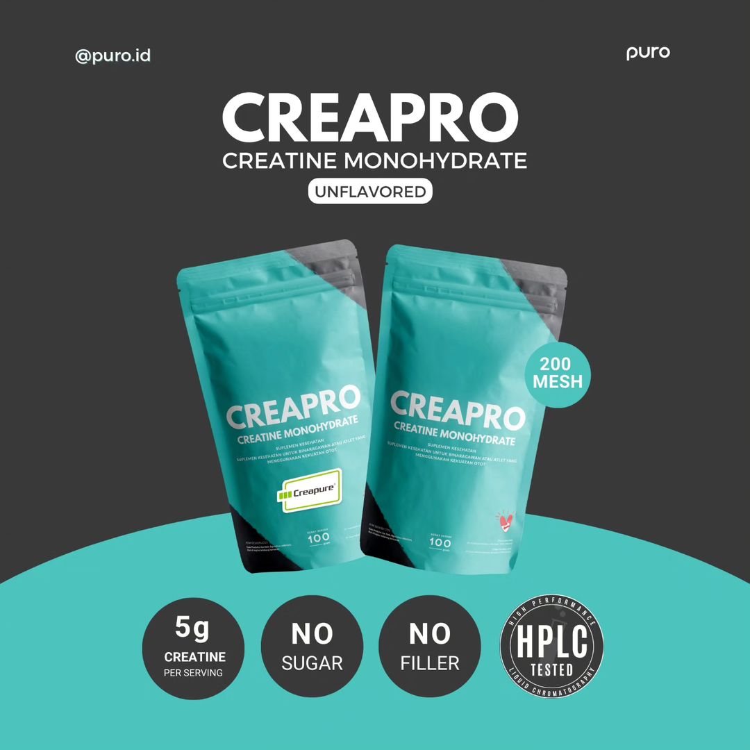 Puro makes available CREAPRO Creatine Monohydrate in unflavoured ...