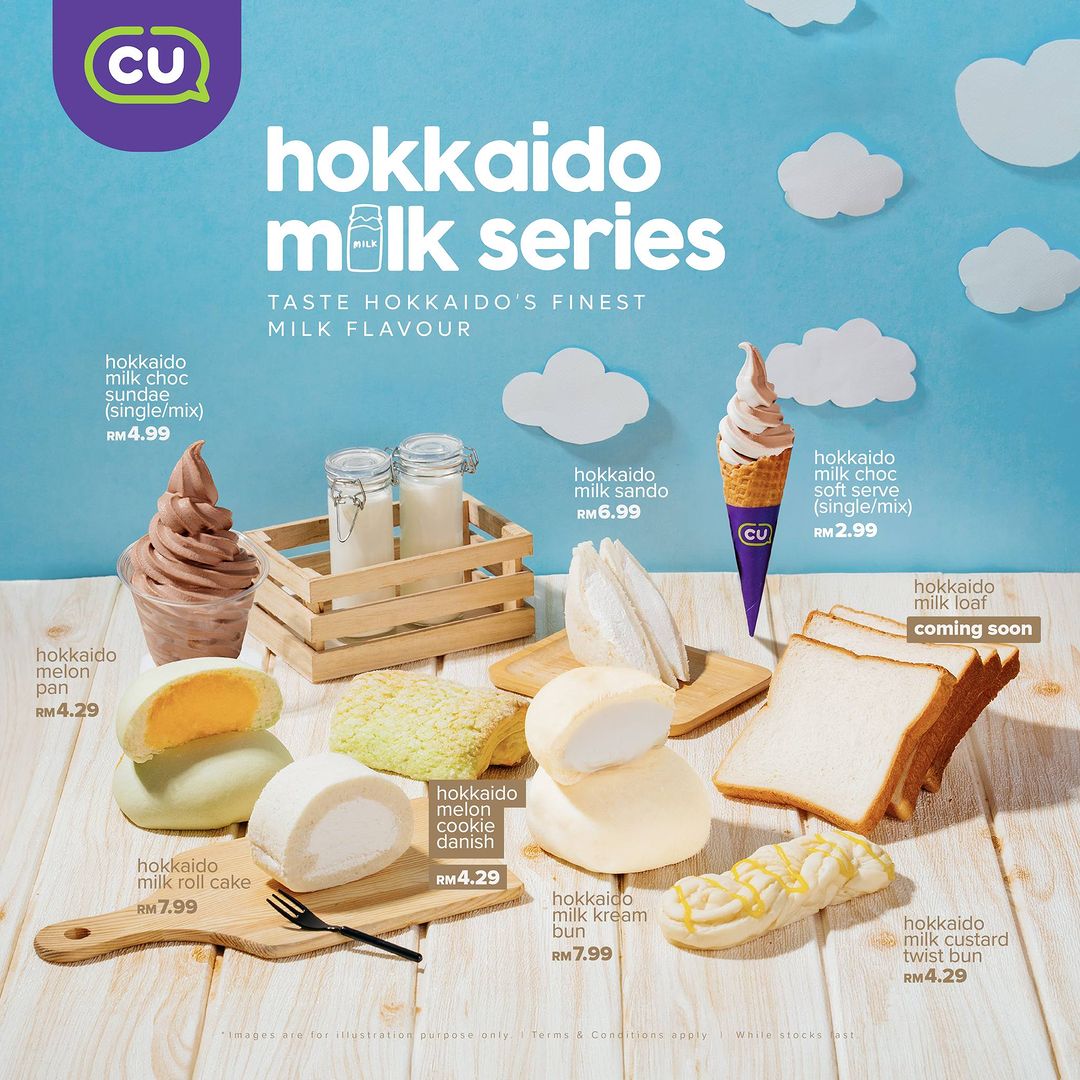 CU Malaysia offers mega gimbap and latest Hokkaido Milk Series - Mini ...