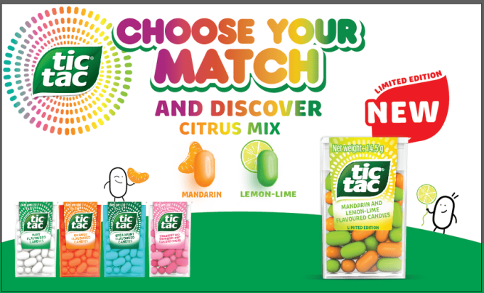 Enjoy the full zesty experience with the new Tic Tac Mandarin Lemon ...