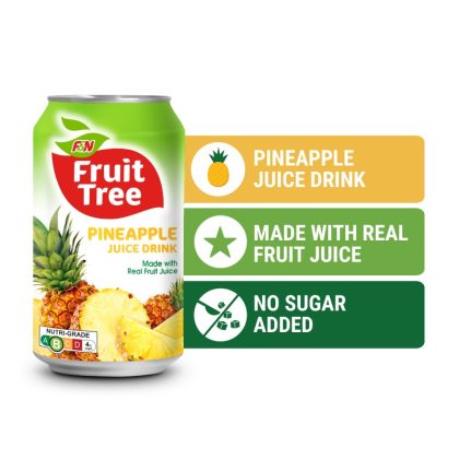 Say hello to the exhilarating tropical taste of F&N FRUIT TREE Pineapple Juice Drink - Mini Me ...