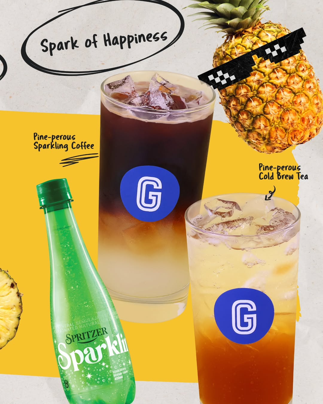 Gigi Coffee partners with Spritzer for new Pine-Perous drinks - Mini Me Insights