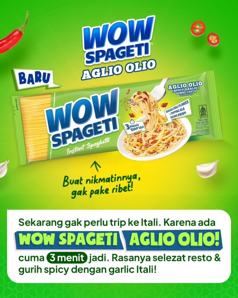 Wow Spageti adds Aglio Olio affordable Italian pasta for Indonesians ...